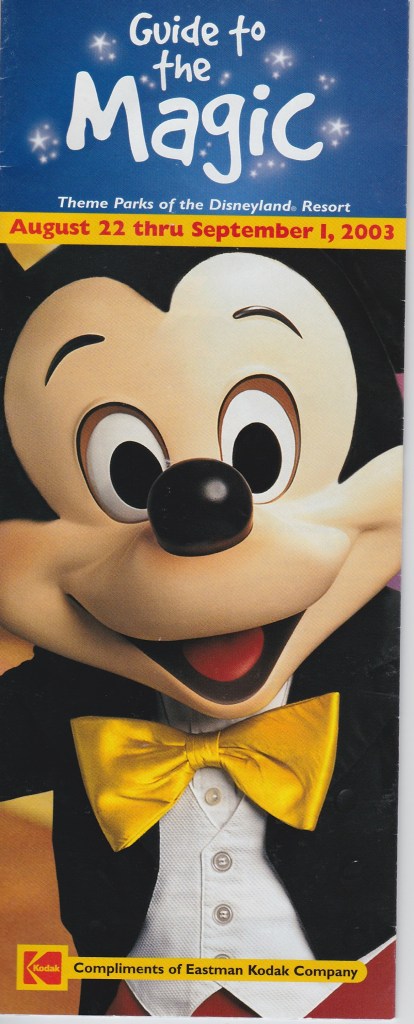 2003 – Disneyland Resort Guide Maps Collectors