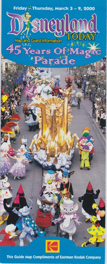 2000 – Disneyland Resort Guide Maps Collectors