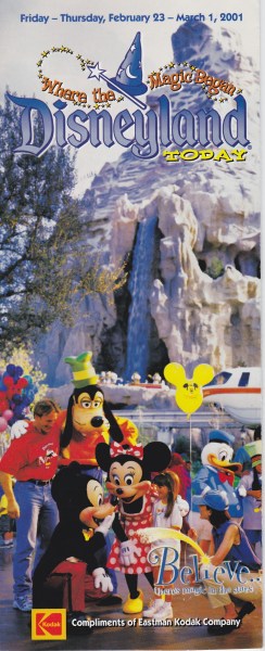 2001 – Disneyland Resort Guide Maps Collectors
