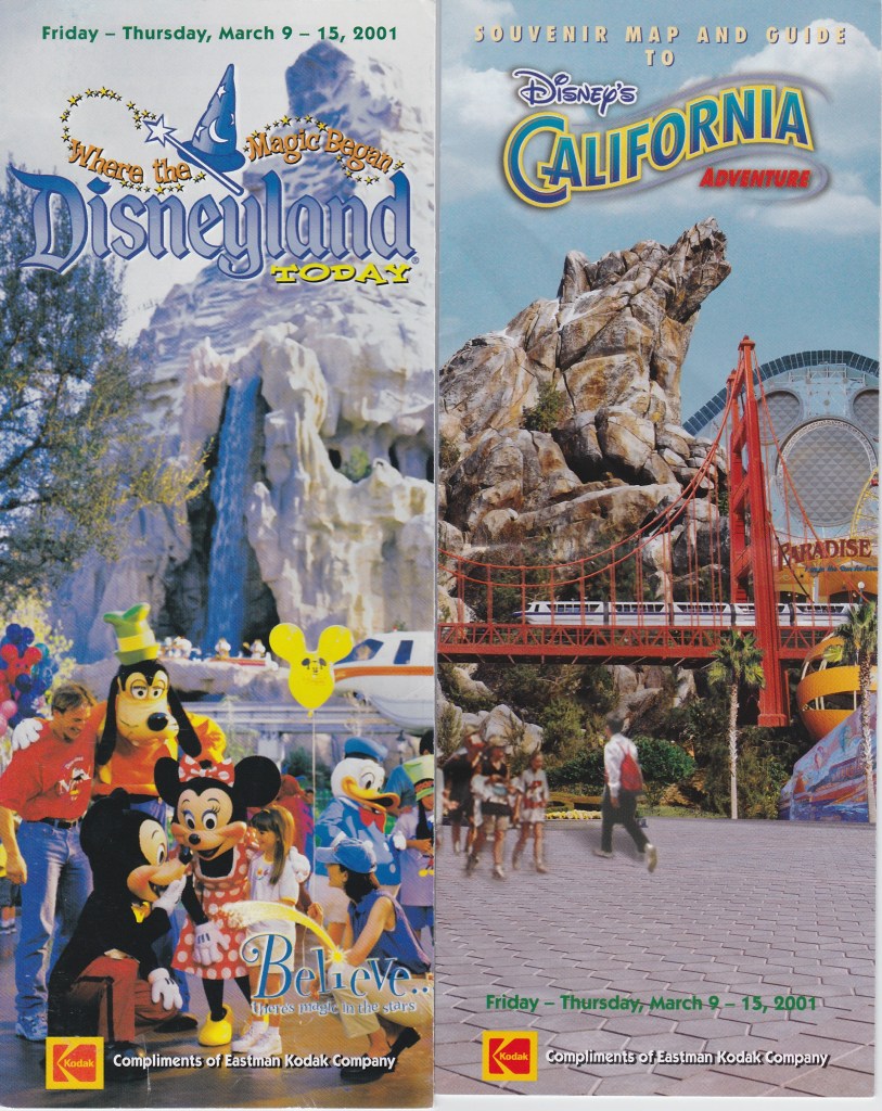 2001 – Disneyland Resort Guide Maps Collectors
