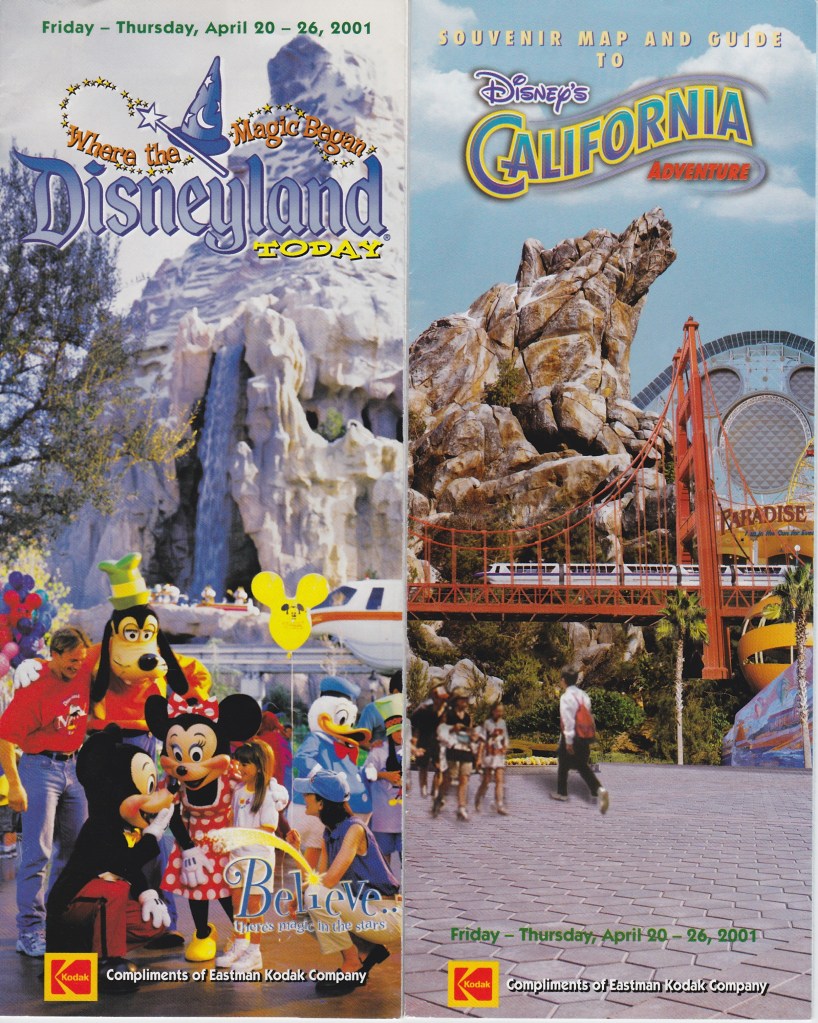 2001 – Disneyland Resort Guide Maps Collectors