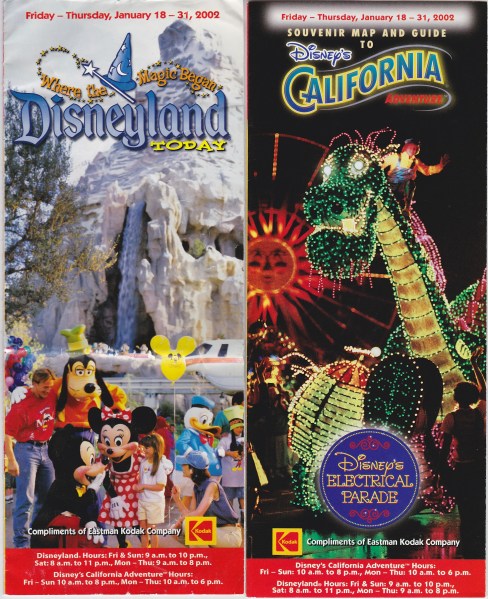 2002 – Disneyland Resort Guide Maps Collectors