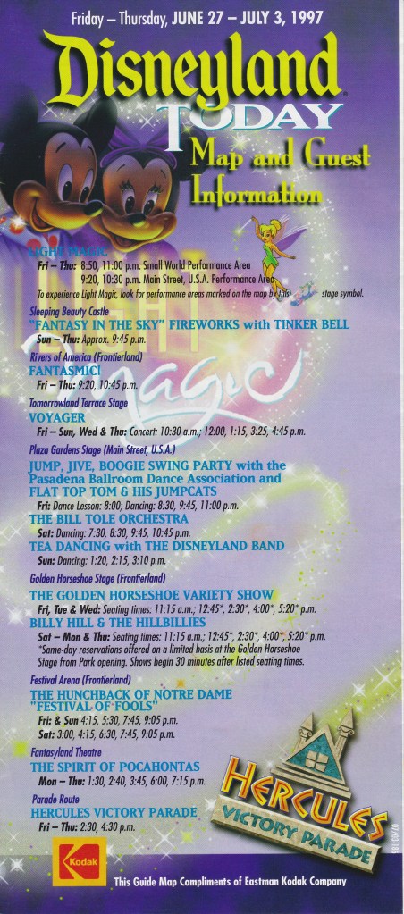 1997 – Disneyland Resort Guide Maps Collectors