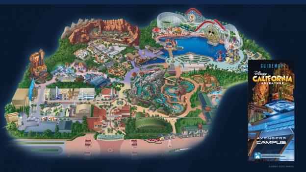 Sneak Peek of the new DCA Avengers Campus Map – Disneyland Resort Guide ...