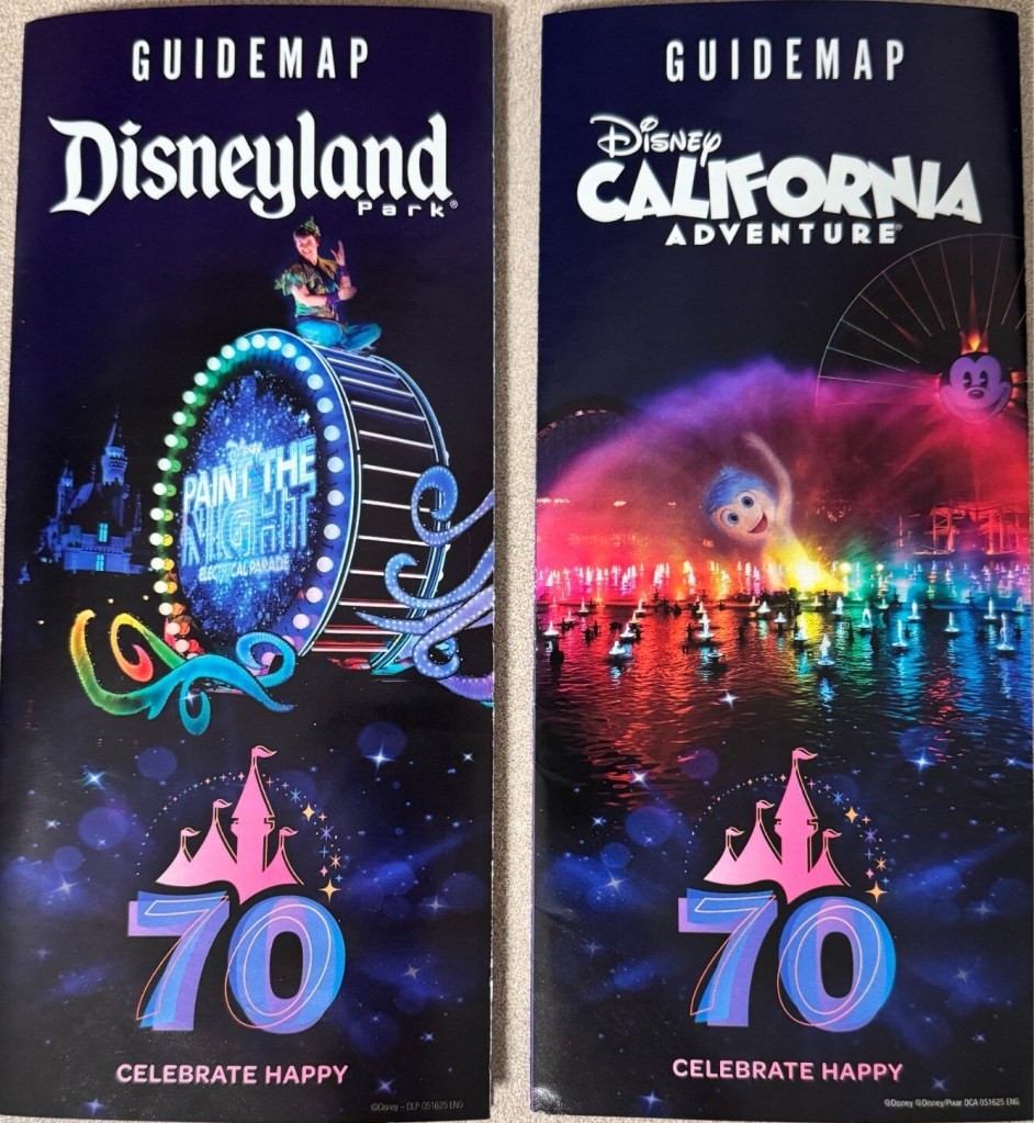 2025 – Disneyland Resort Guide Maps Collectors