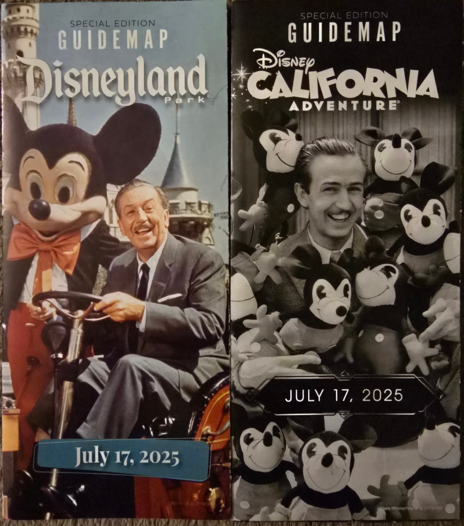 2025 – Disneyland Resort Guide Maps Collectors